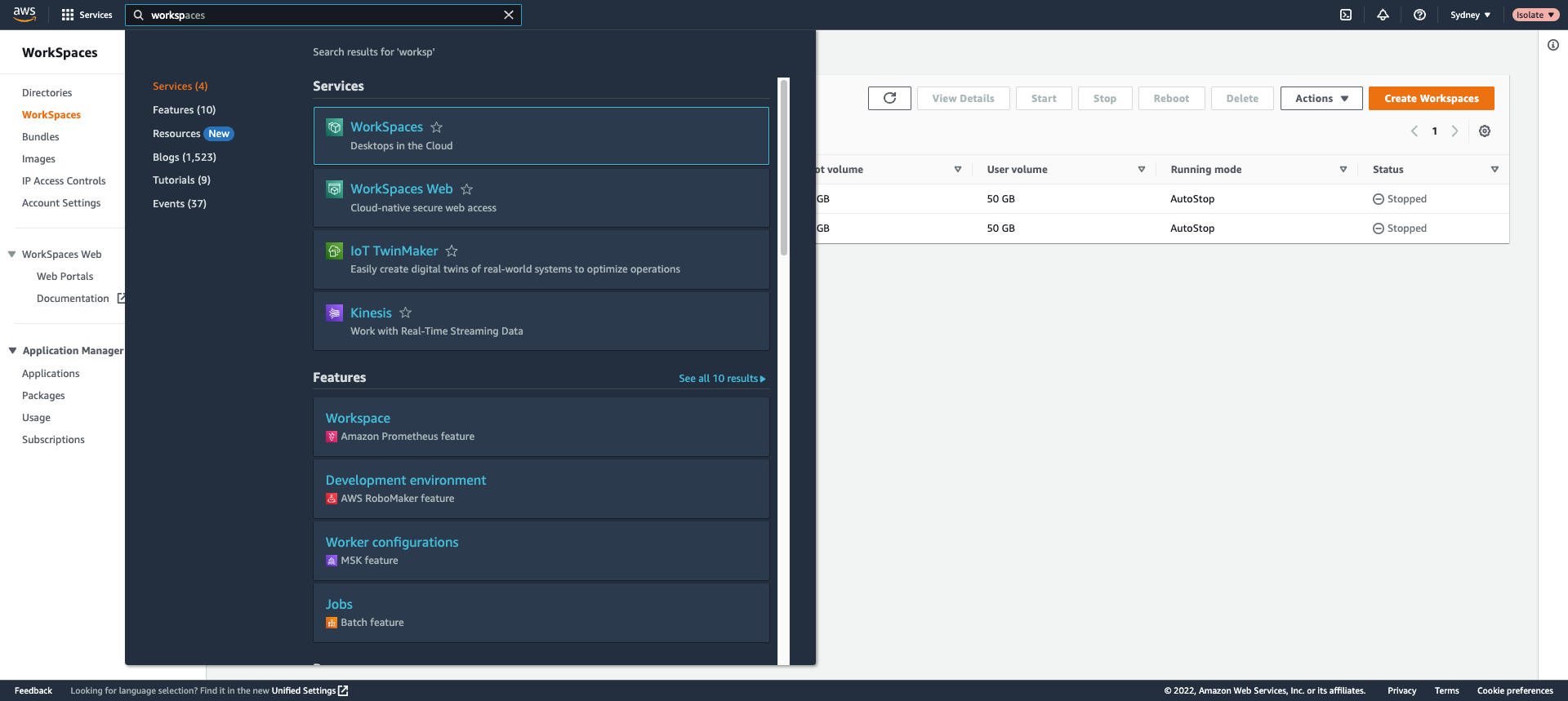 Creating Users a WorkSpace for RONIN Isolate