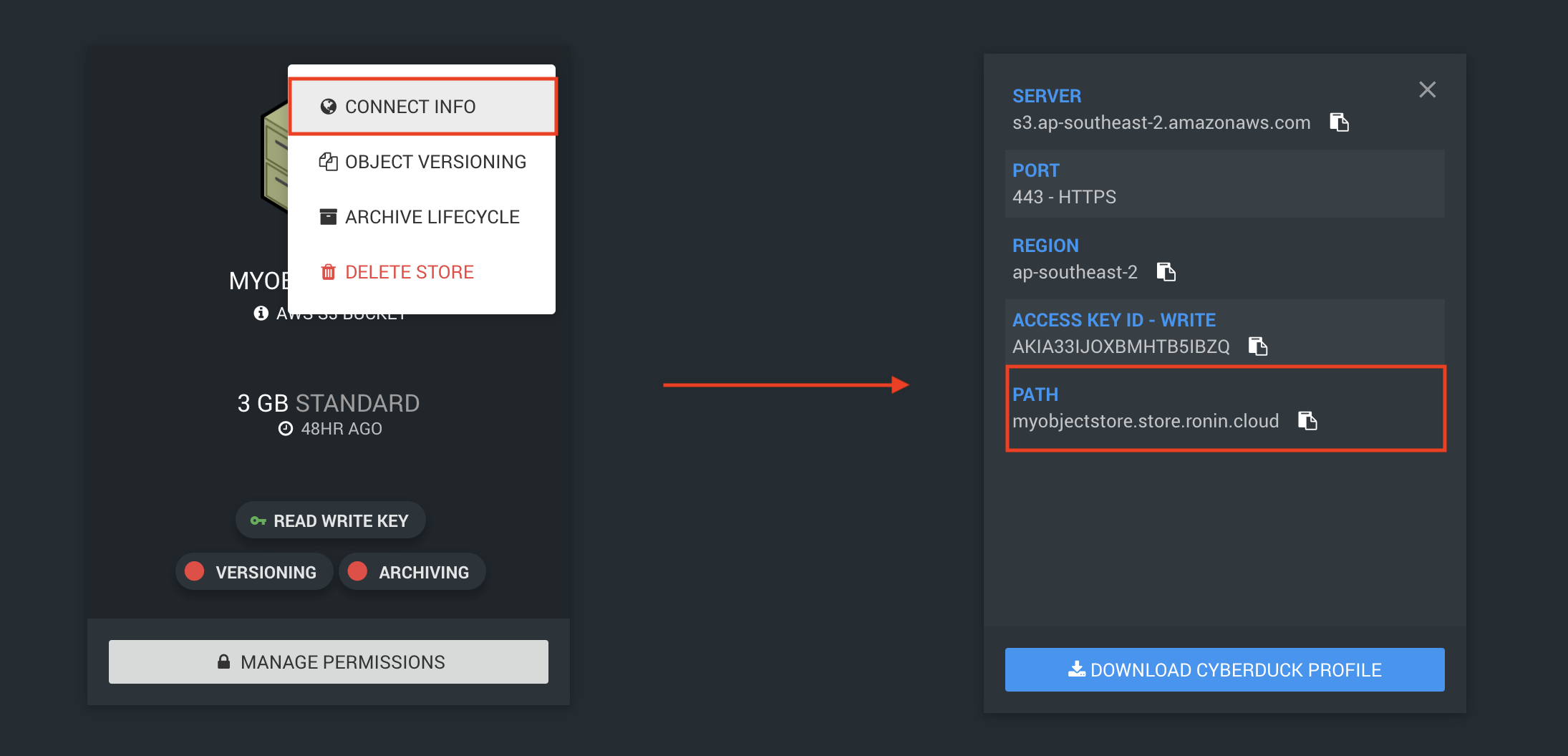 Accessing your RONIN object storage with Rclone