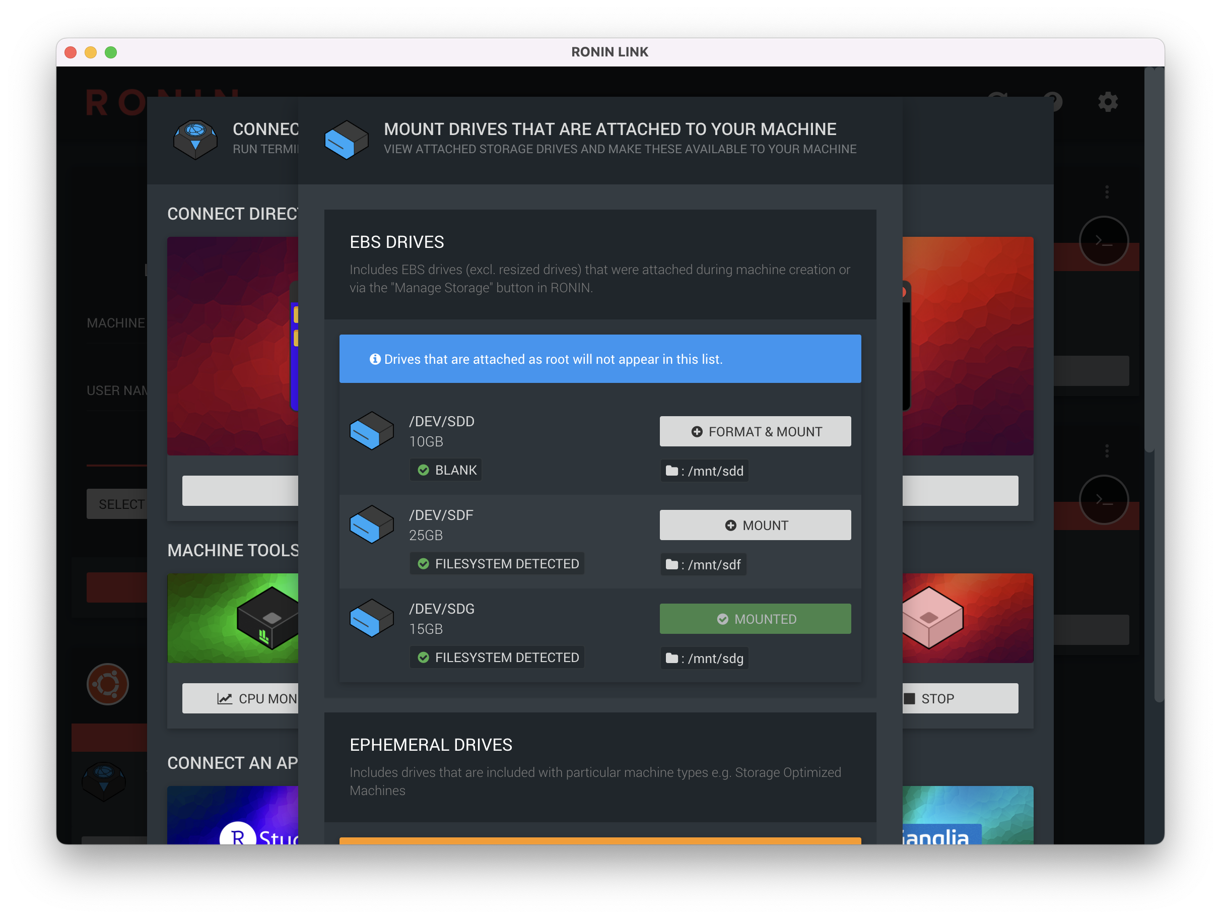 RONIN LINK - Our Handy Desktop App!