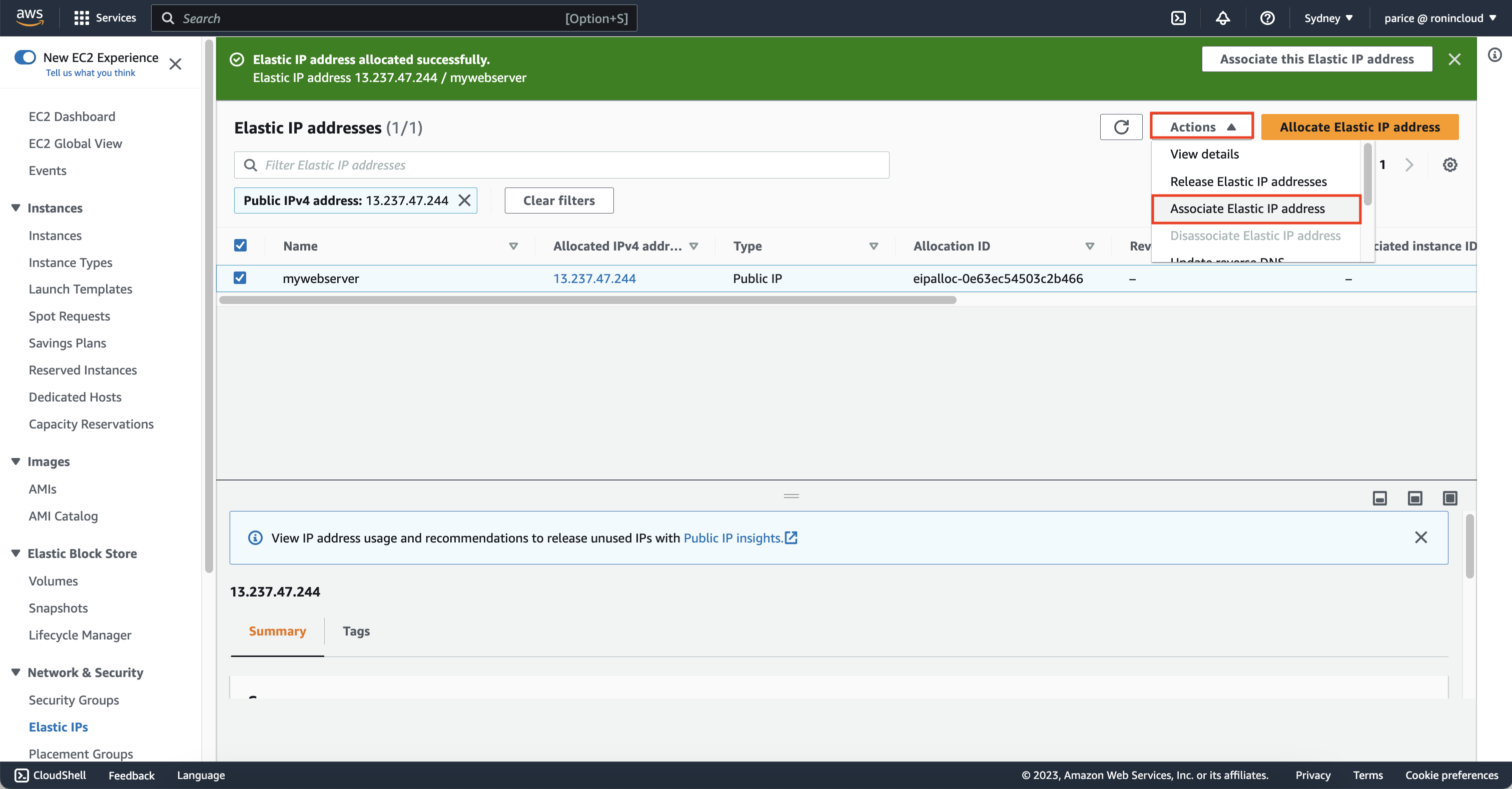 How to configure a RONIN machine as a public webserver